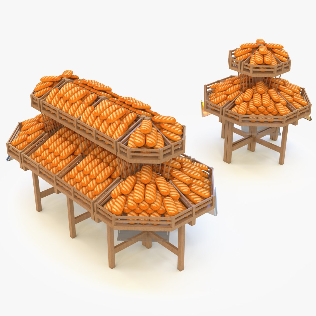 Rack Bread 3d C4d