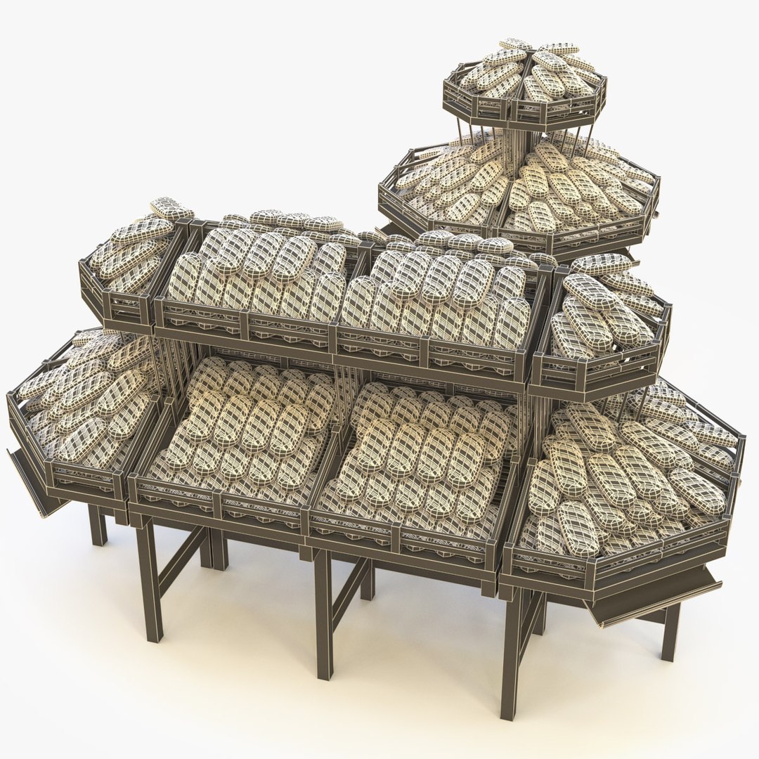 Rack Bread 3d C4d