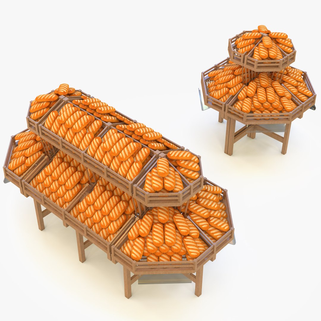 Rack Bread 3d C4d