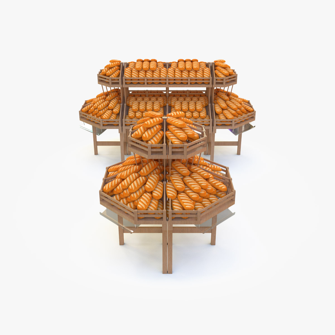 Rack Bread 3d C4d