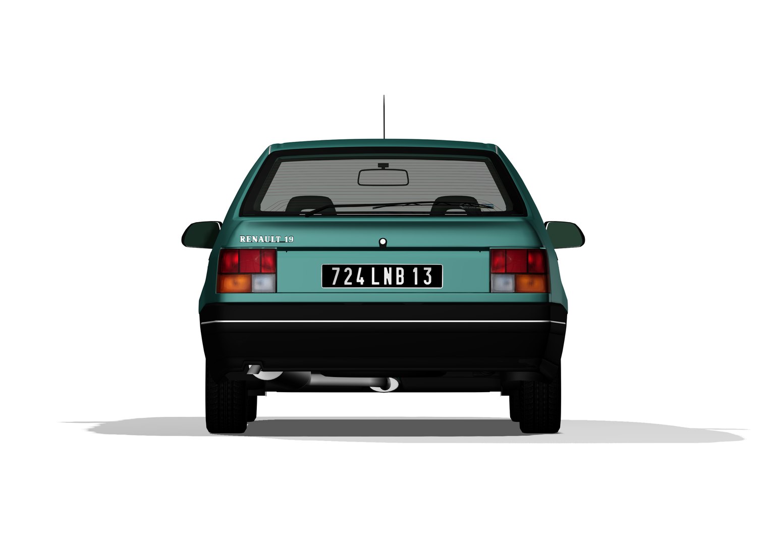 Renault 19 TR 3D Model - TurboSquid 2043406