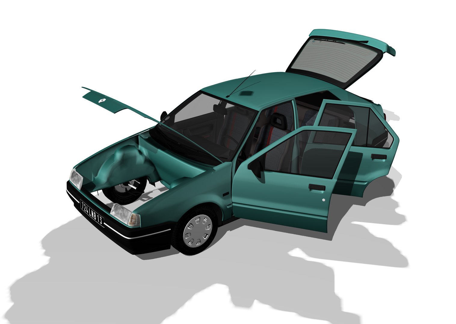 Renault 19 TR 3D Model - TurboSquid 2043406