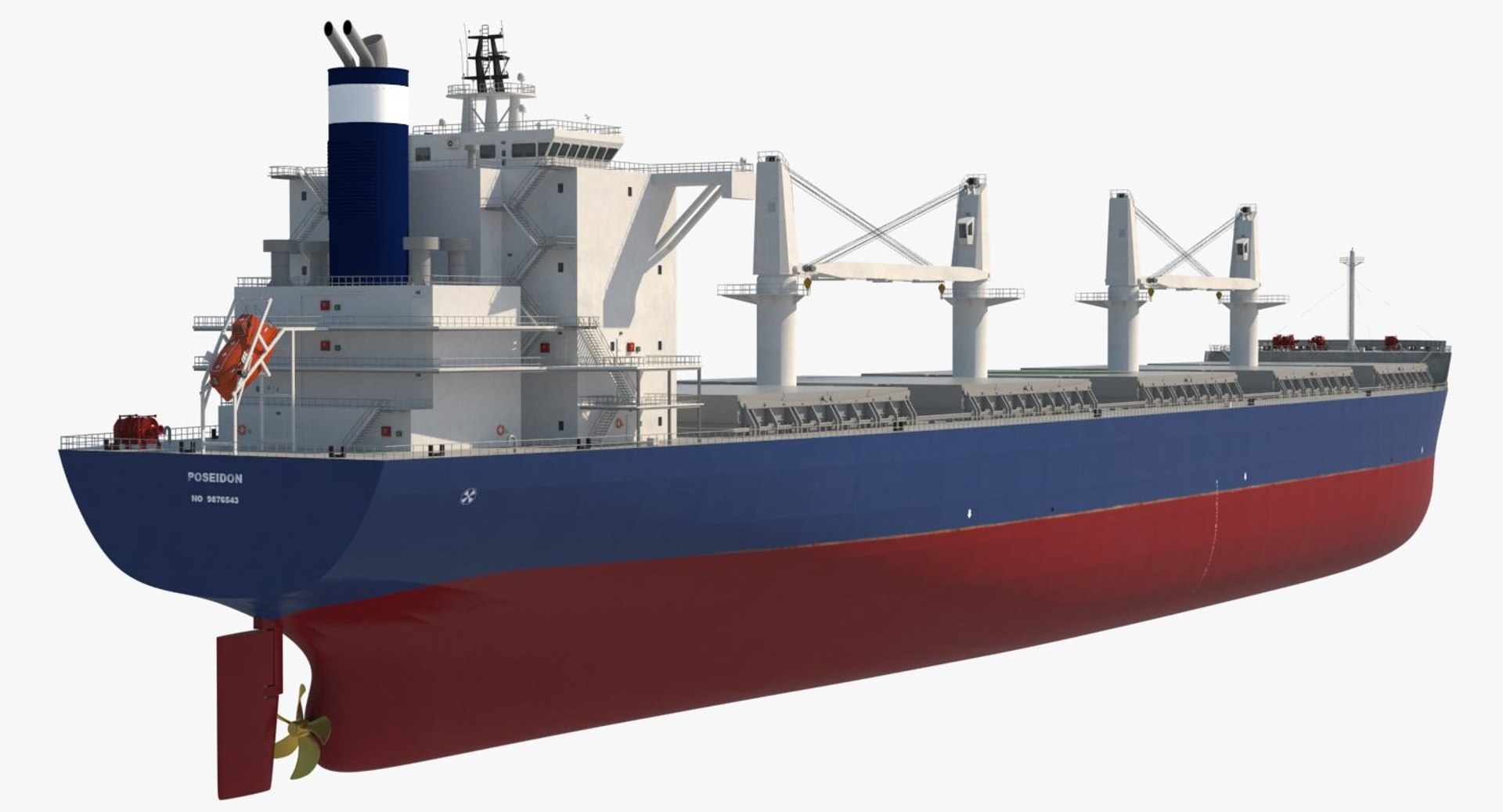 3d Bulk Carrier Ship