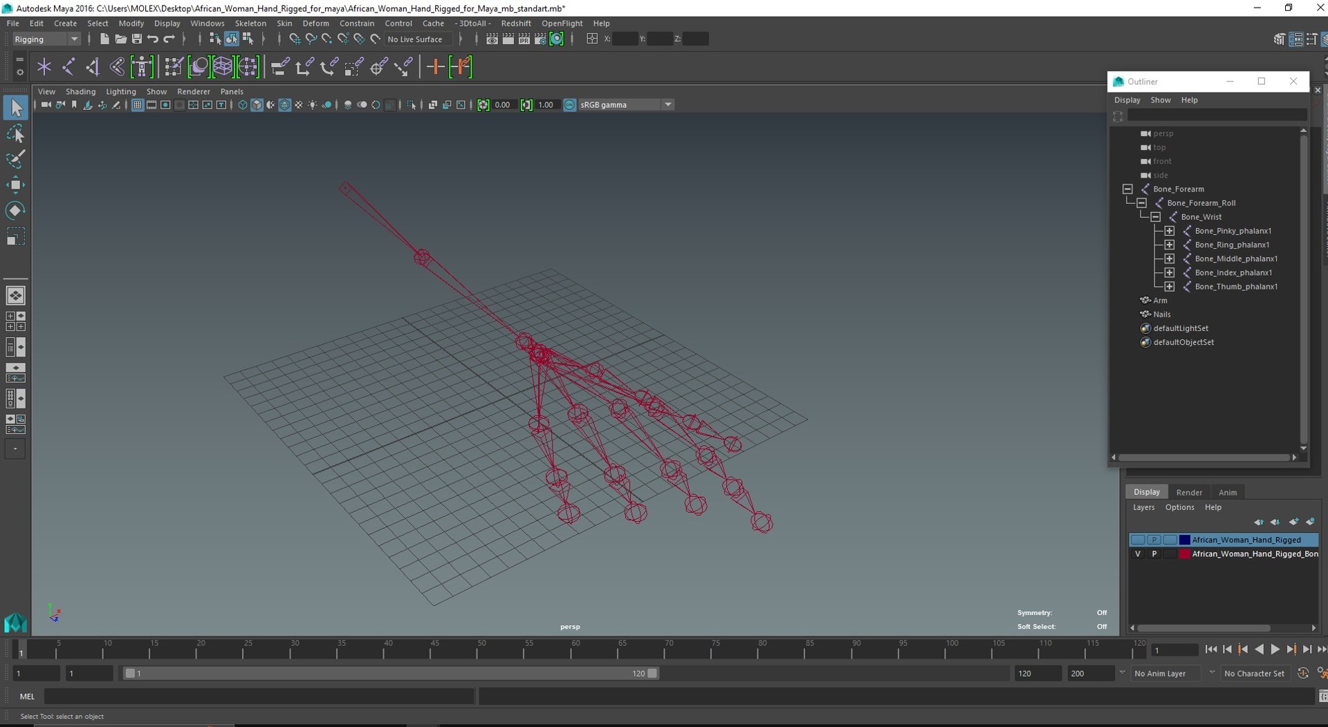 3D African Woman Hand Rigged For Maya - TurboSquid 2175155