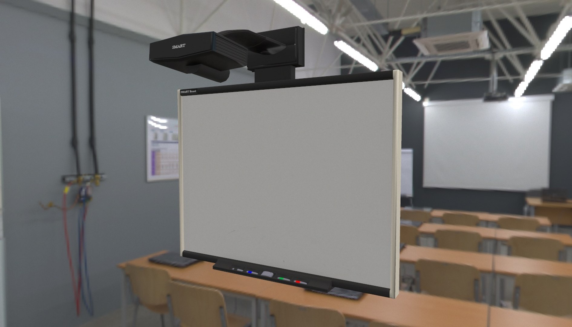 Interactive Smartboard 3d Model