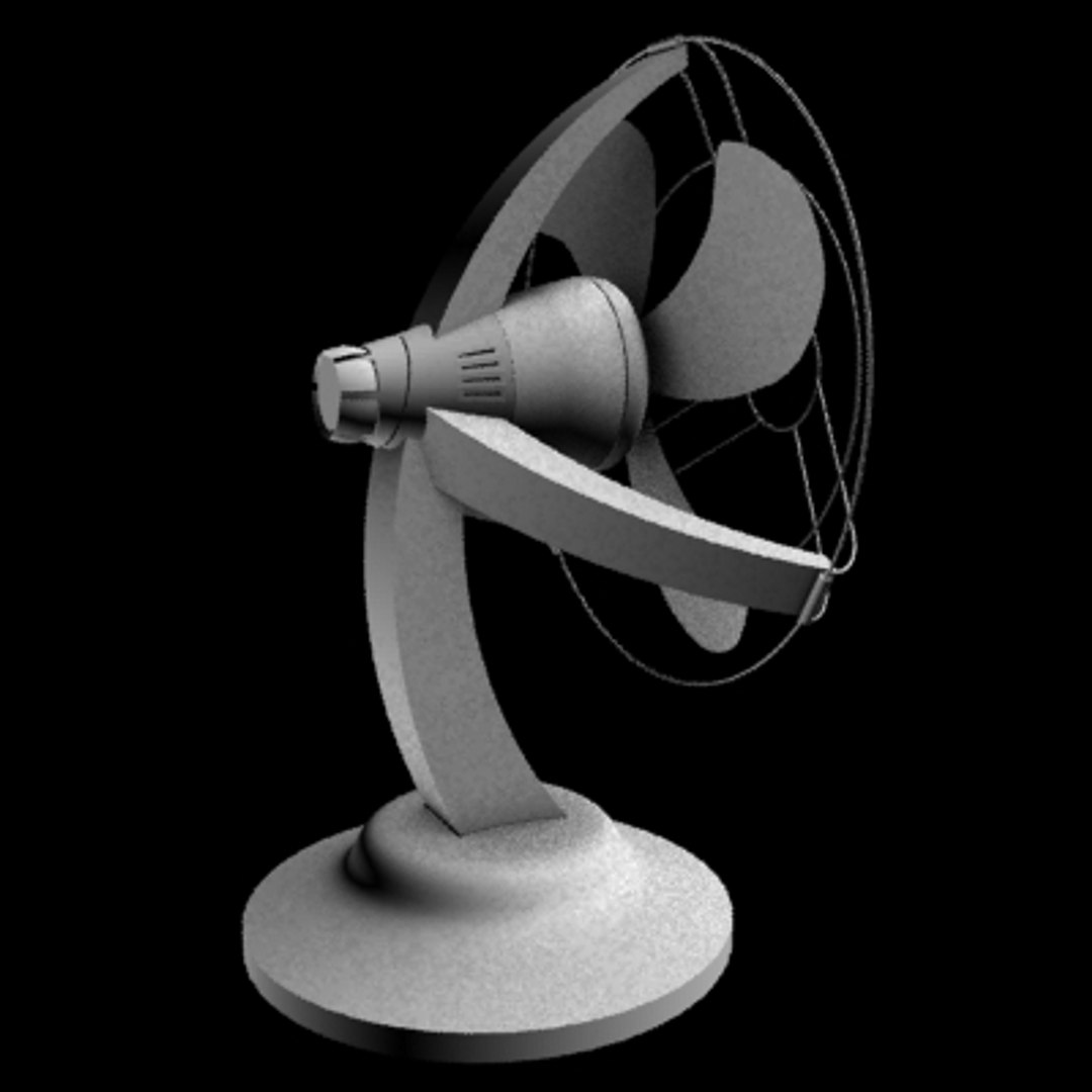 Desk Fan 3d Obj