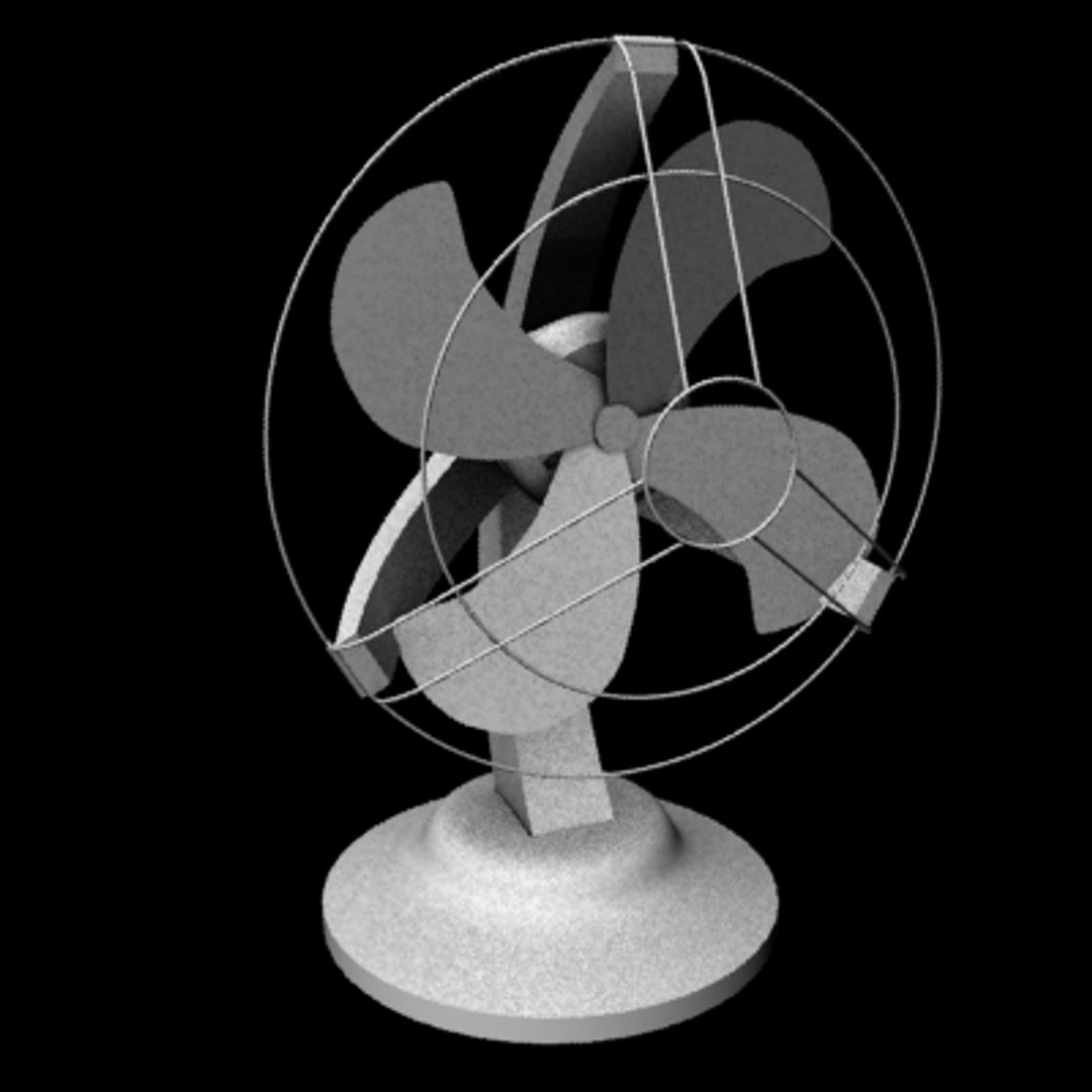 Desk Fan 3d Obj