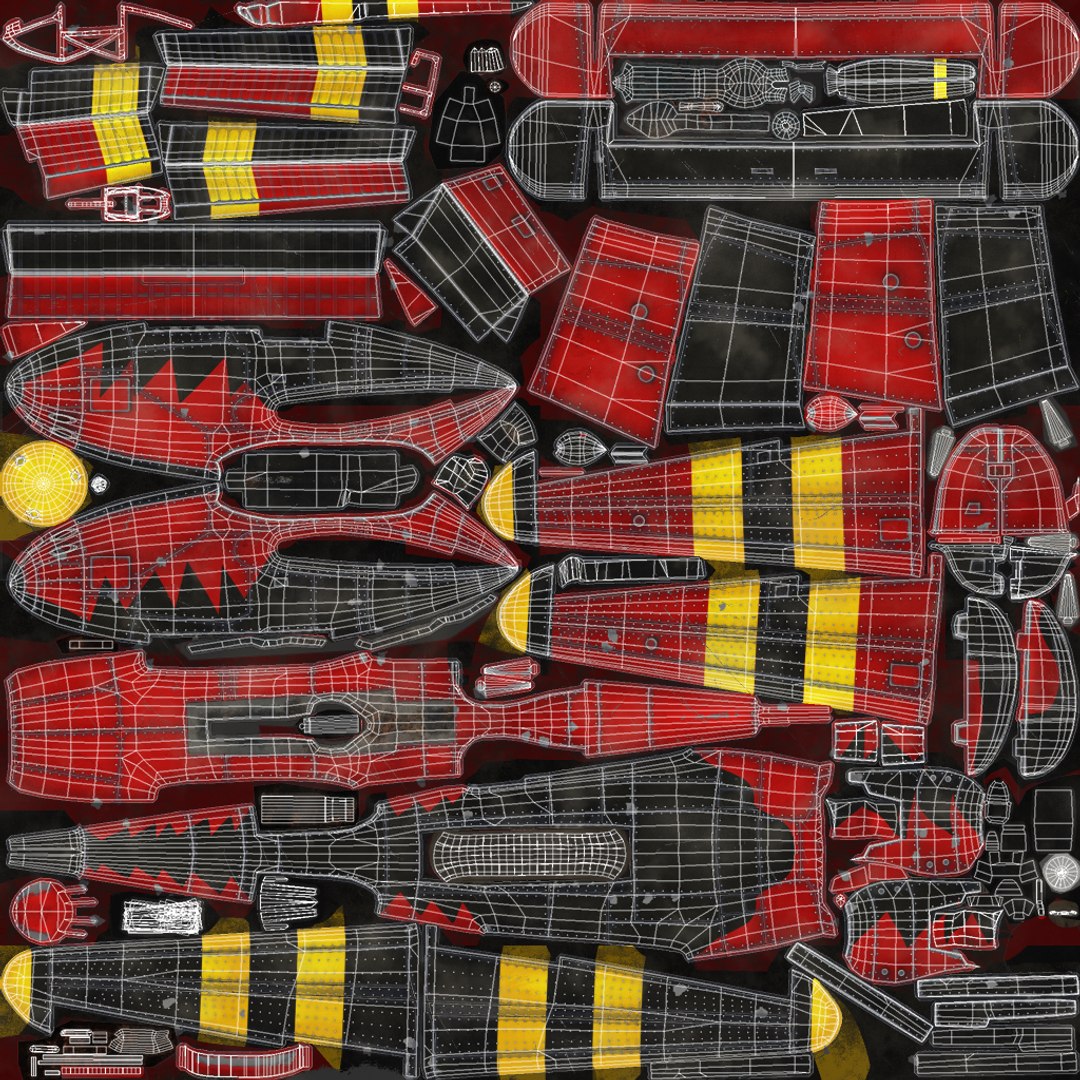 Aircraft Lockheed P-38 Lightning 3d Model