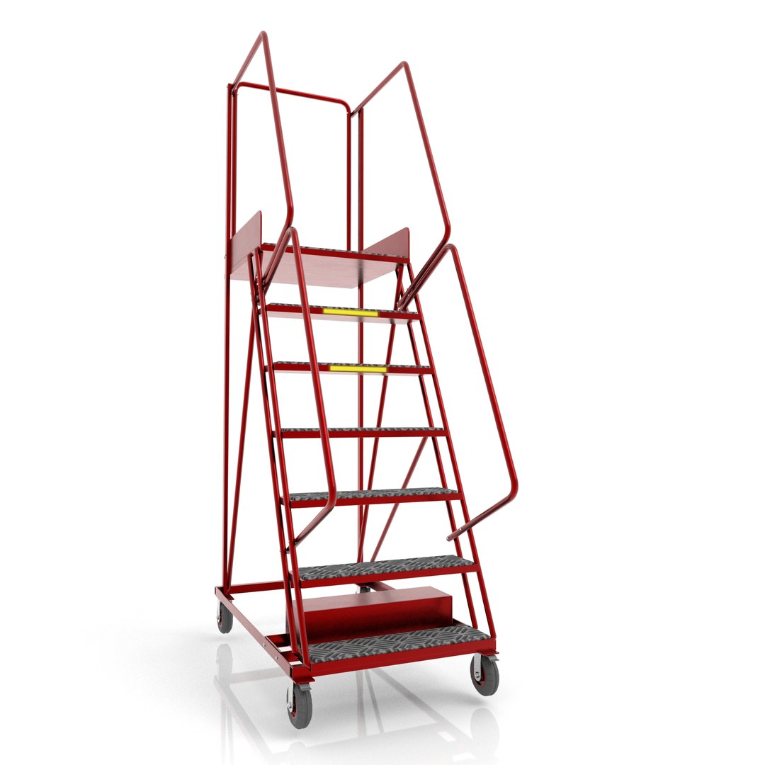 Lock Step Industrial Step Ladder Platform 3D - TurboSquid 2242246