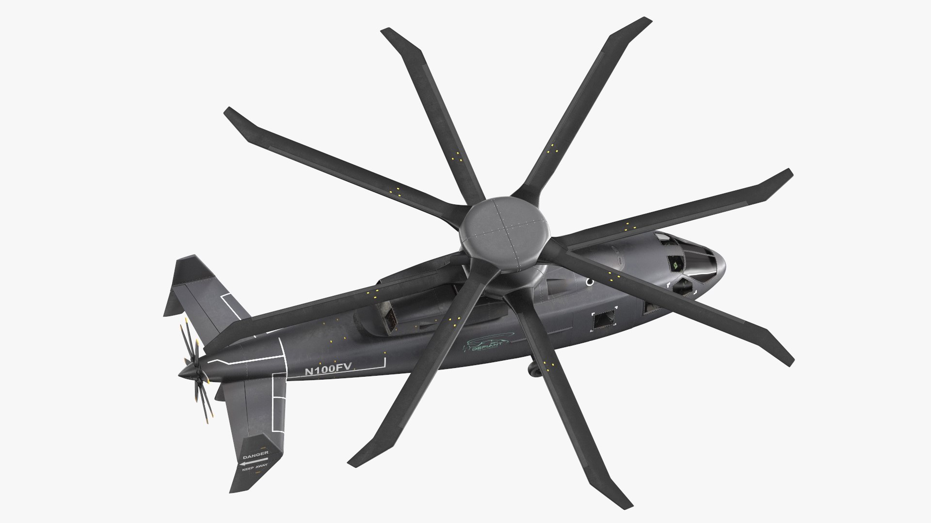 SB-1 Defiant Helicopter Rigged for Maya 3D model - TurboSquid 2056851