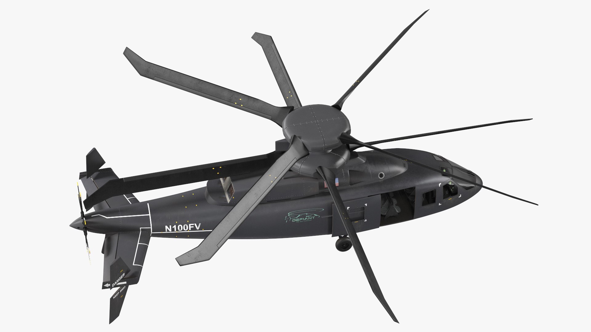 SB-1 Defiant Helicopter Rigged for Maya 3D model - TurboSquid 2056851