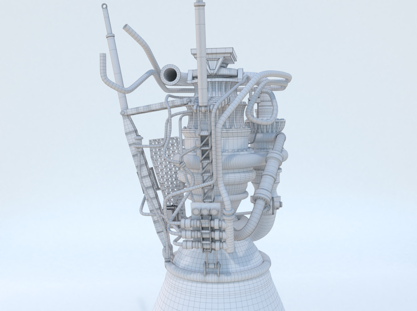 SpaceX Raptor Raketentriebwerk 3D-Modell - TurboSquid 1798728