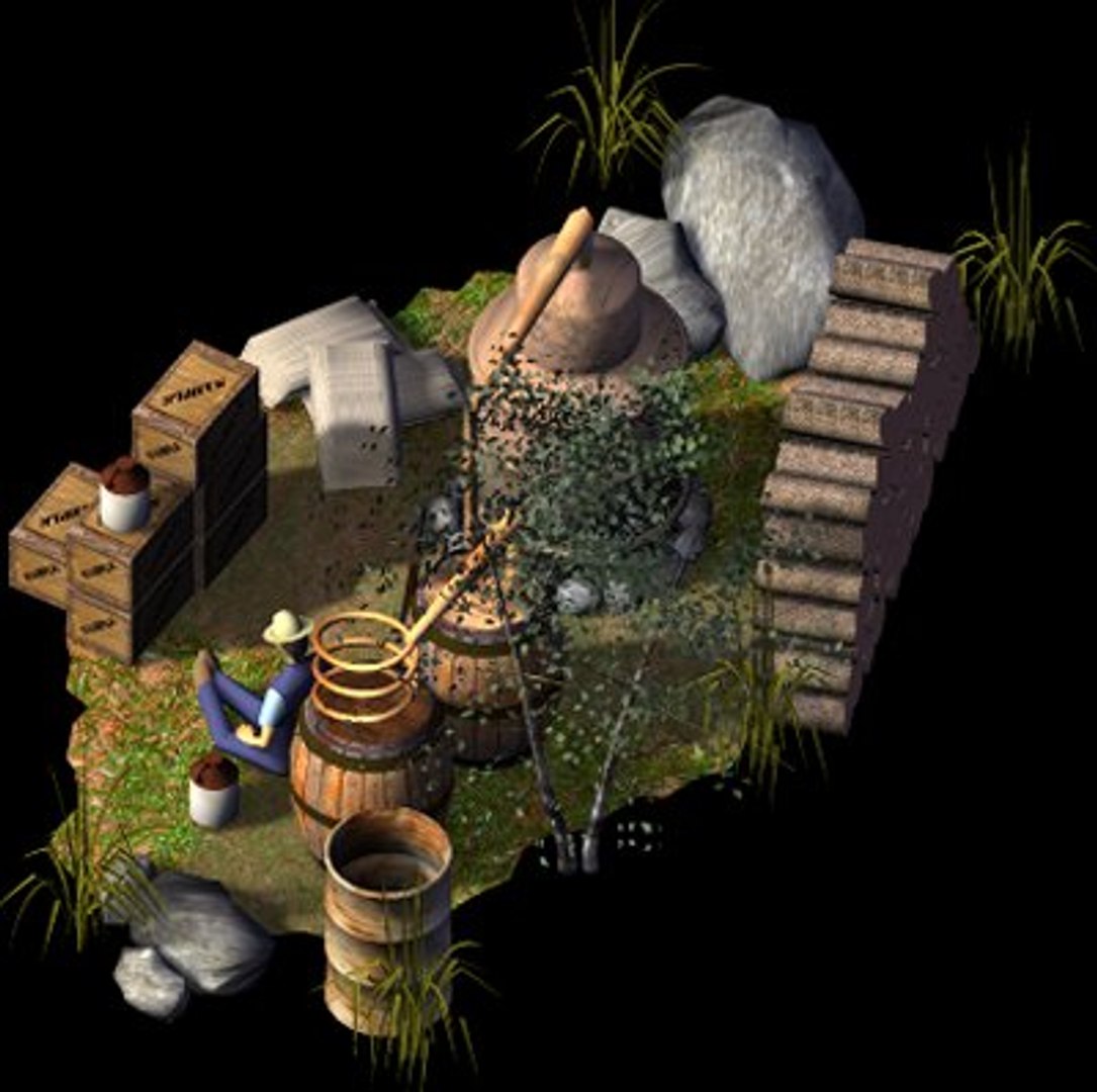 3d Model Rustic Moonshine