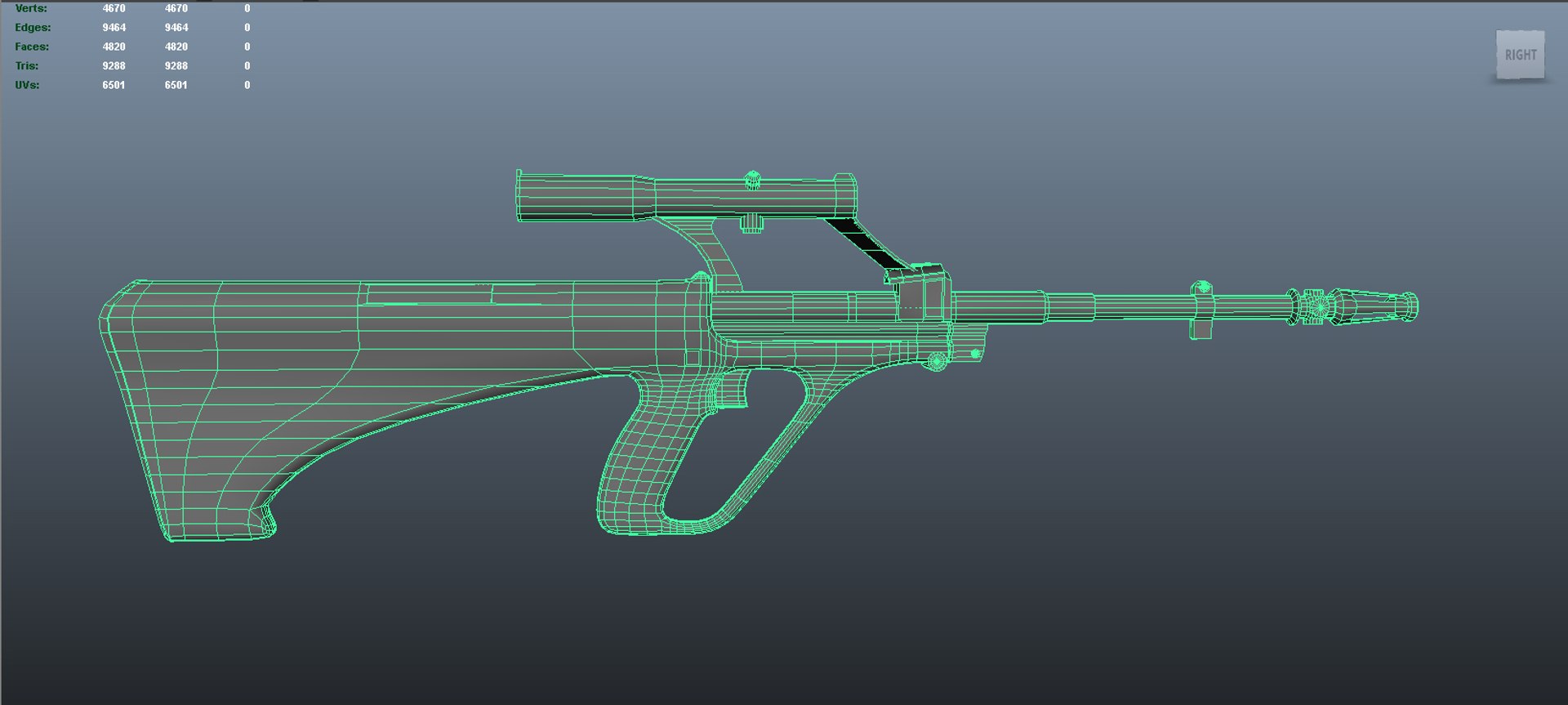 3d steyr aug rifle