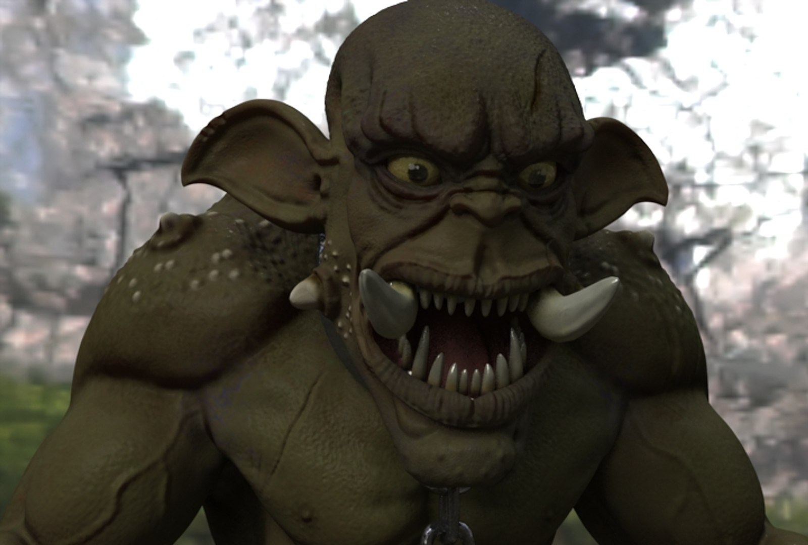 3d goblin beast model
