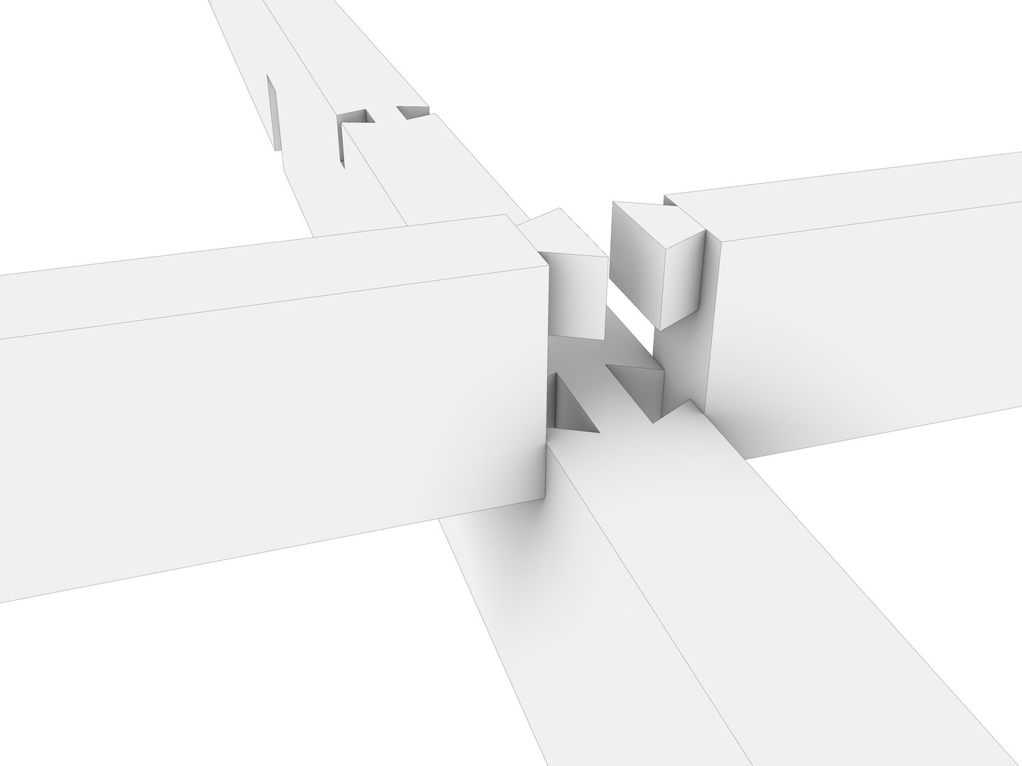 Mezzanine Floor Grid With Primary Secondary Tertiary Beams Featuring ...