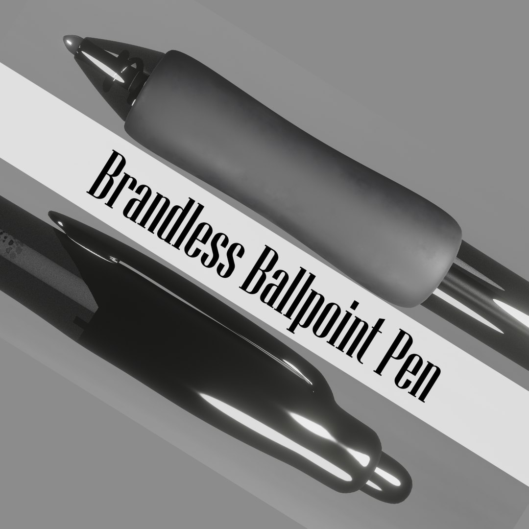 3D Brandless Ballpoint Pen - TurboSquid 2038263
