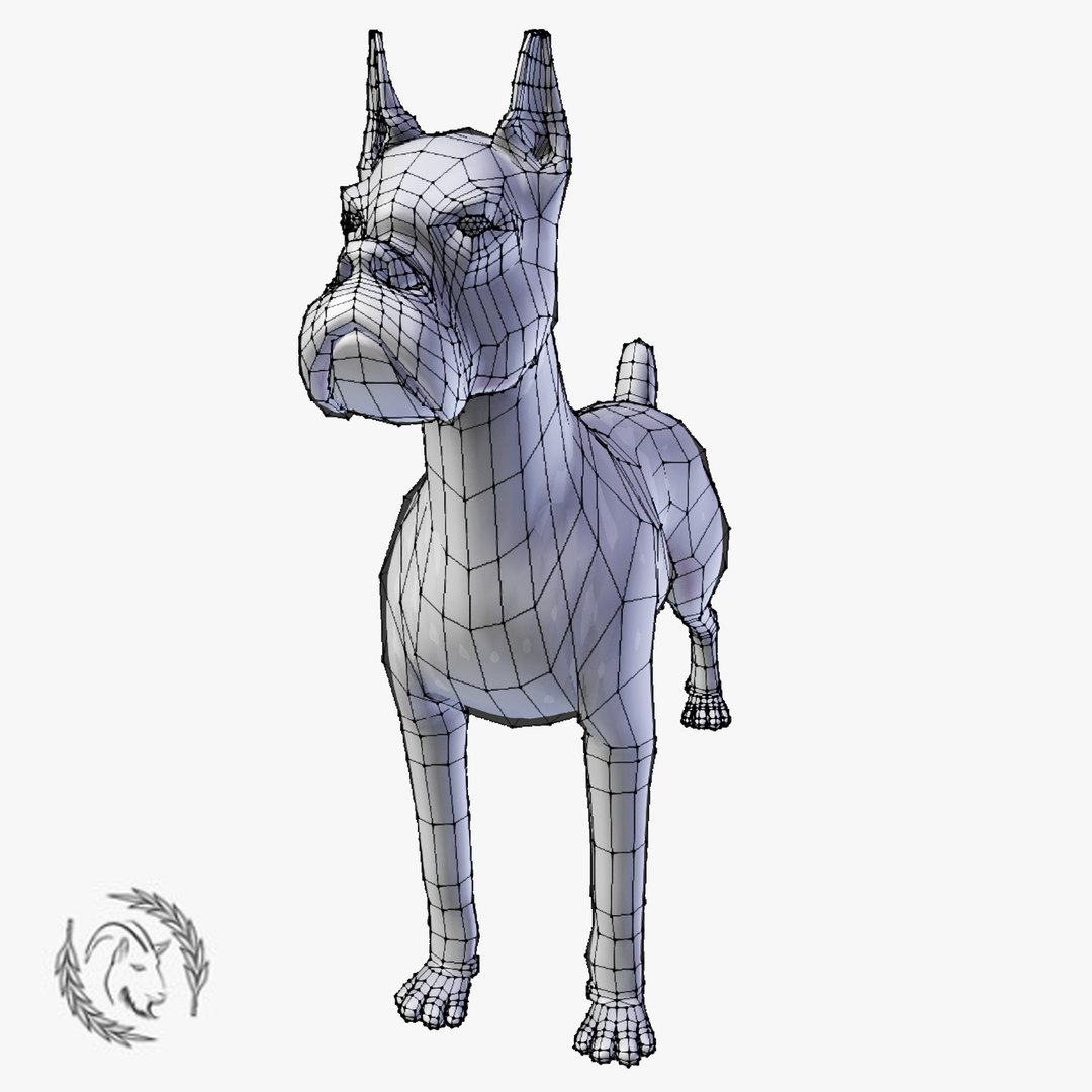 Boxer Dog Model - TurboSquid 1243026