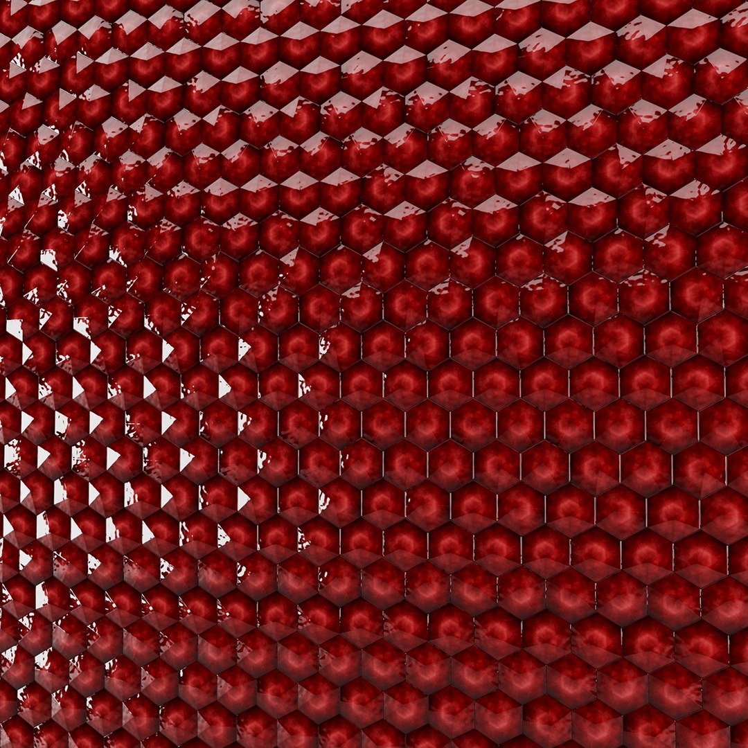 3D hexagonal pyramid wall tiles model - TurboSquid 1535722