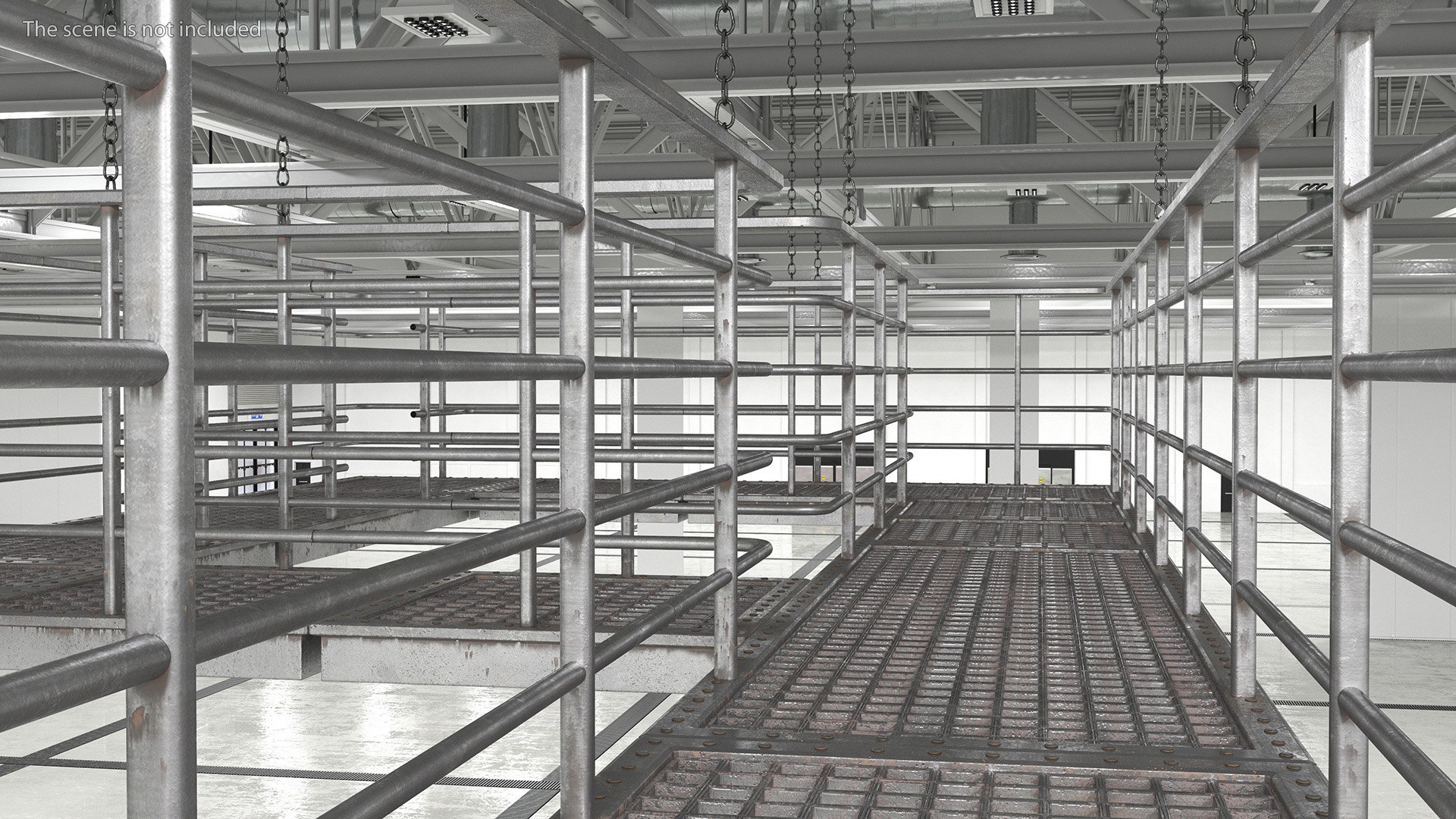 3D Industrial Catwalk T Shape - TurboSquid 2166902