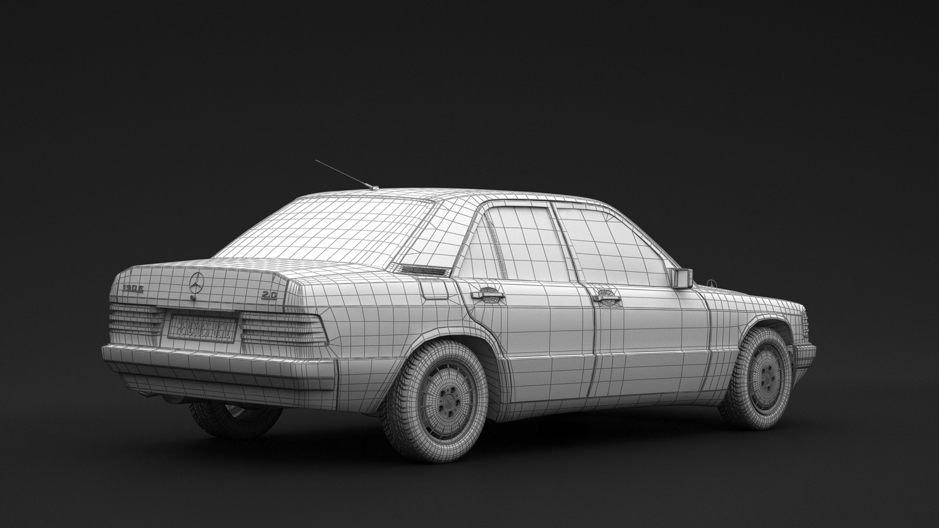 Mercedes Benz 190E 1990 W201 3D Model - TurboSquid 2010148