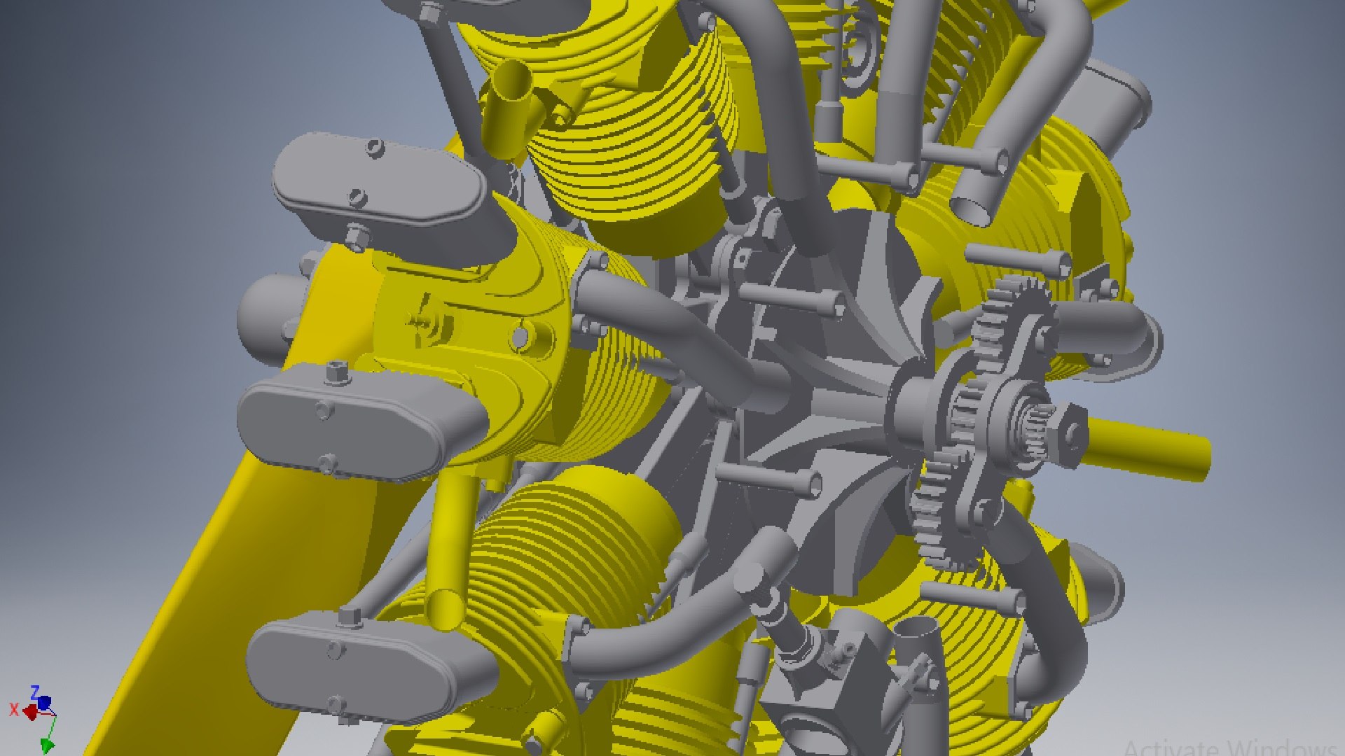 Radial Engine Cylinder 3D Model - TurboSquid 1679265