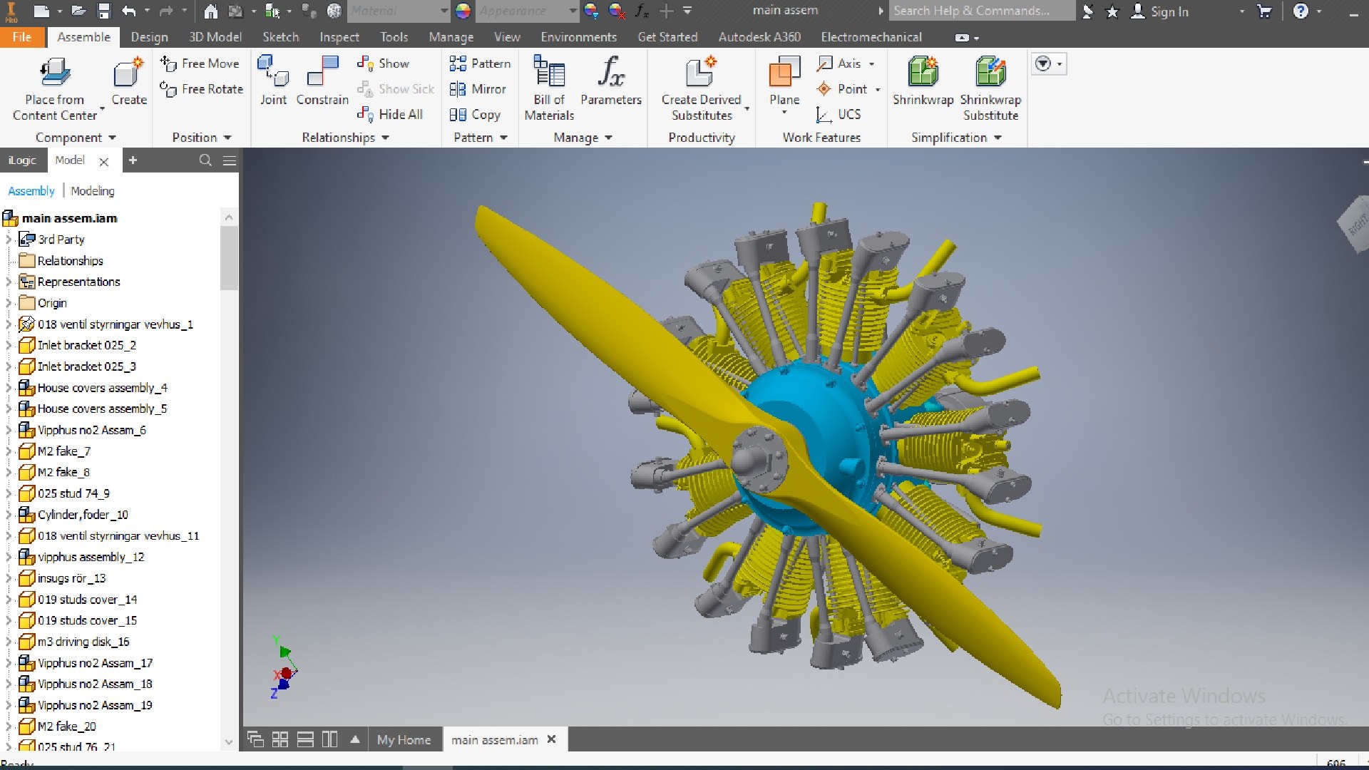 Radial Engine Cylinder 3D Model - TurboSquid 1679265
