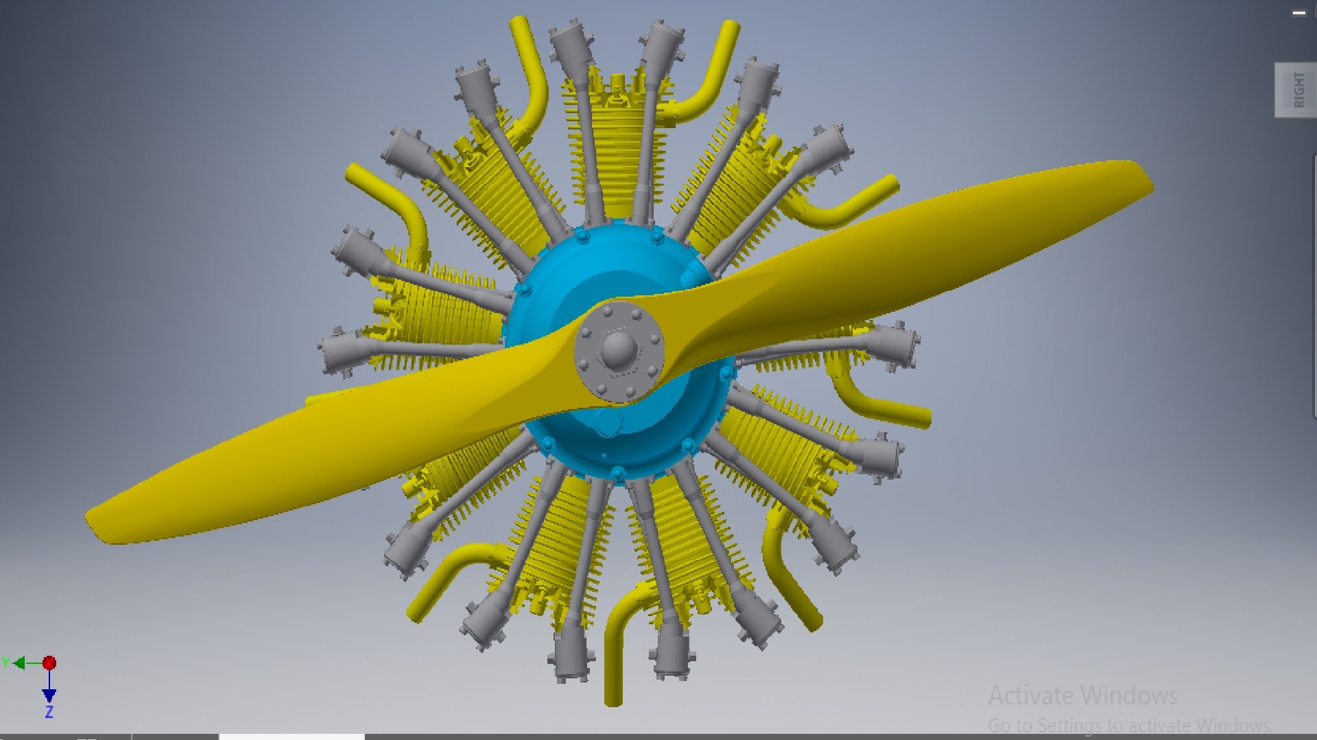 Radial Engine Cylinder 3D Model - TurboSquid 1679265