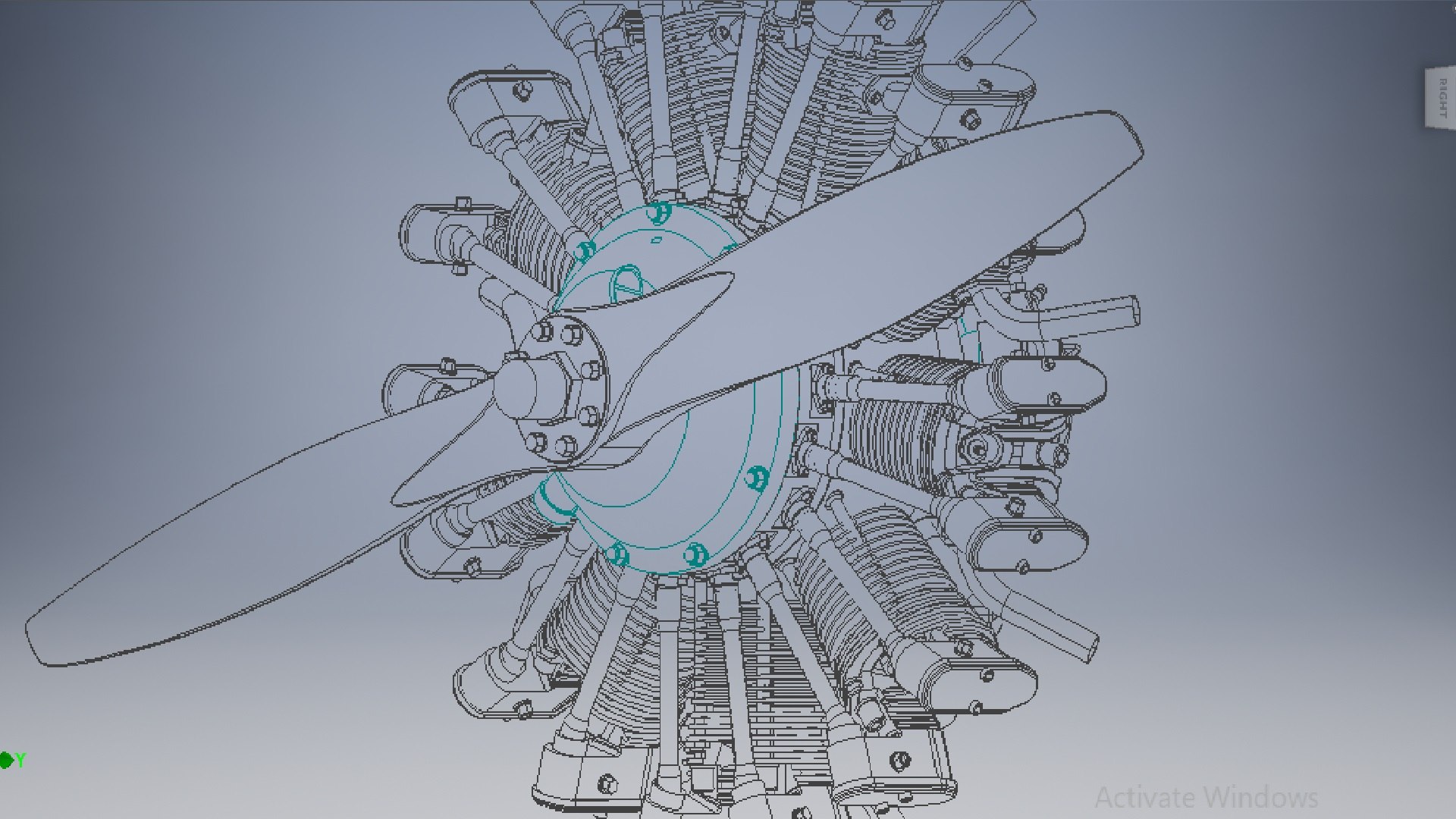 Radial Engine Cylinder 3D Model - TurboSquid 1679265