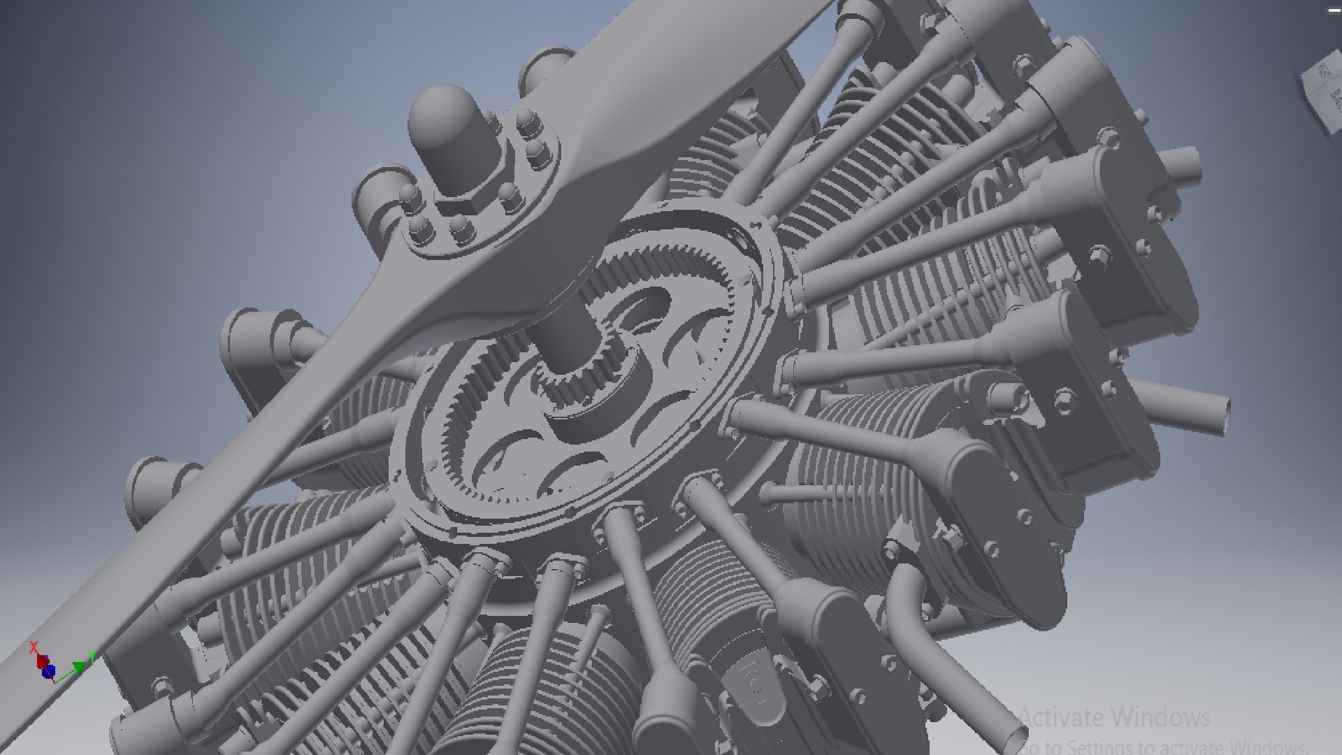 Radial Engine Cylinder 3D Model - TurboSquid 1679265