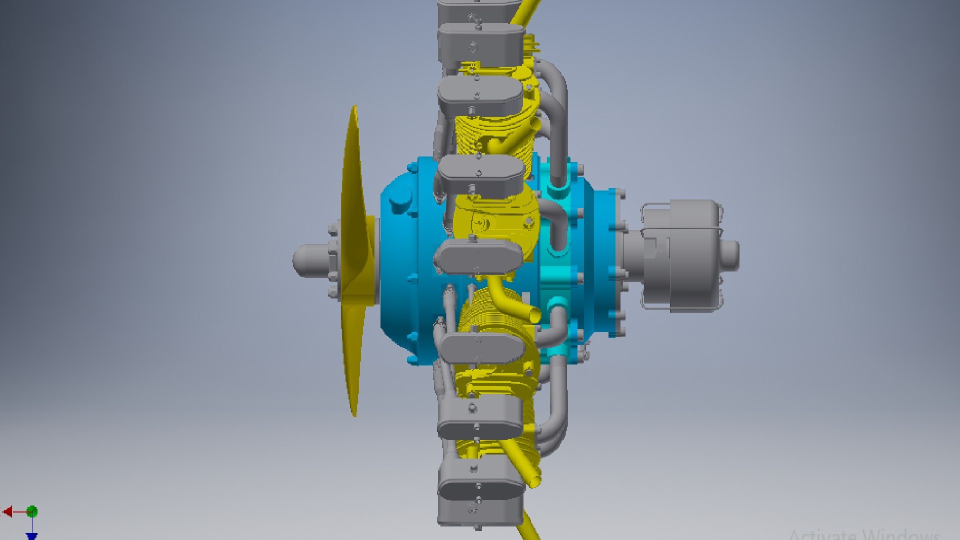 Radial Engine Cylinder 3D Model - TurboSquid 1679265