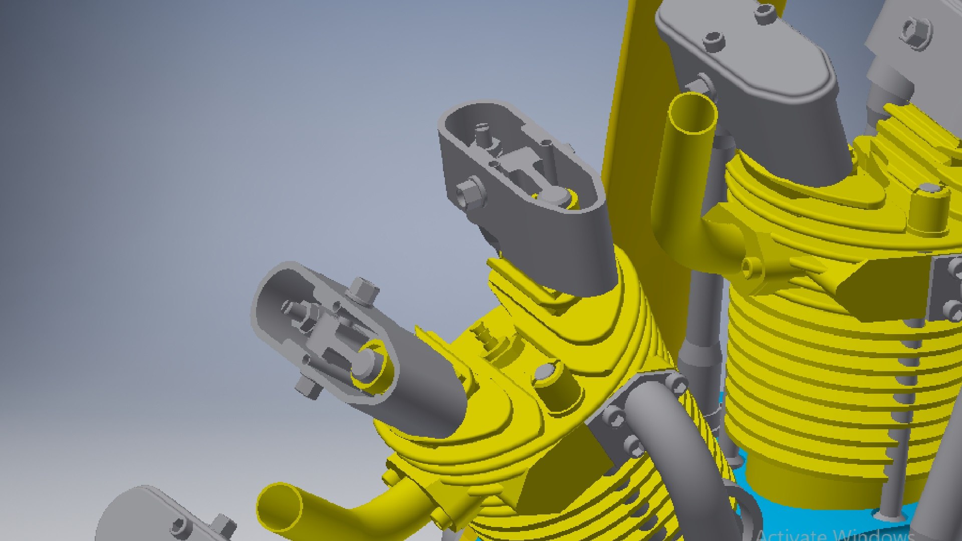 Radial Engine Cylinder 3D Model - TurboSquid 1679265