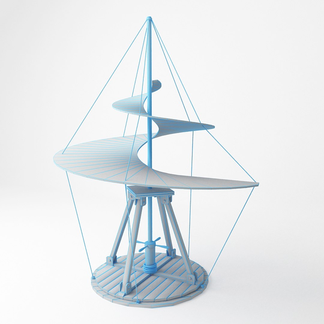 3d Model Flying Machine Da Vinci