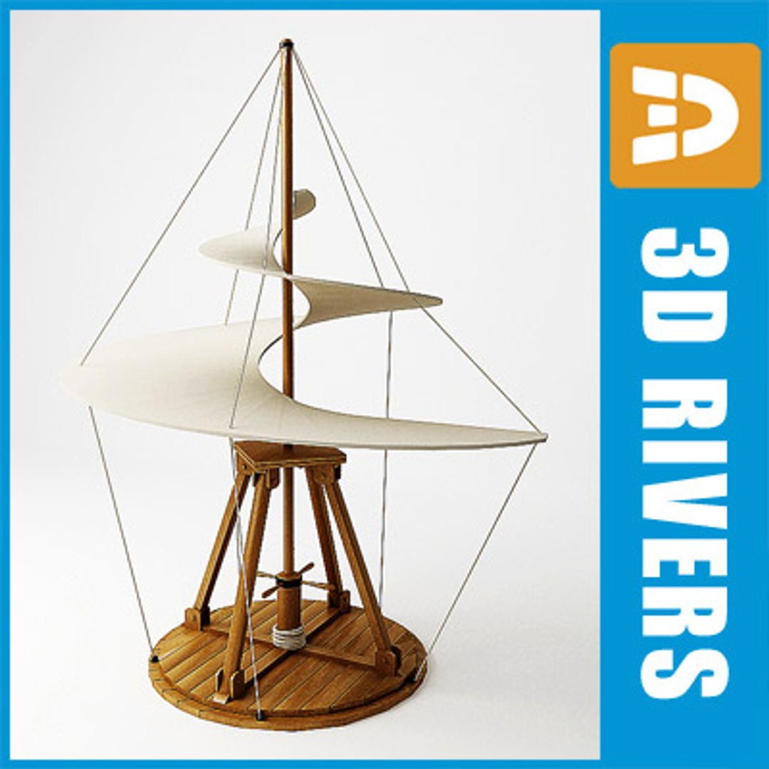 3d Model Flying Machine Da Vinci