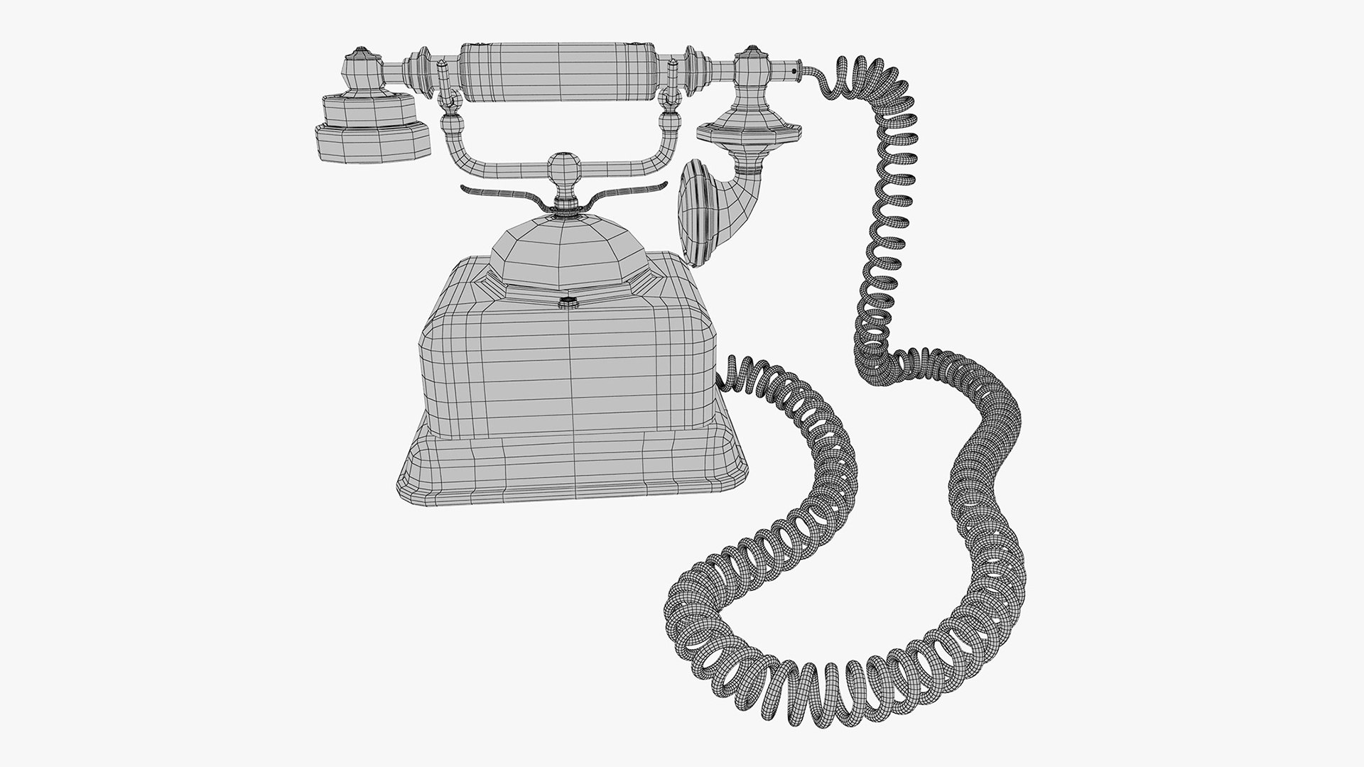 Deteriorated Vintage Telephone Model - TurboSquid 2095240