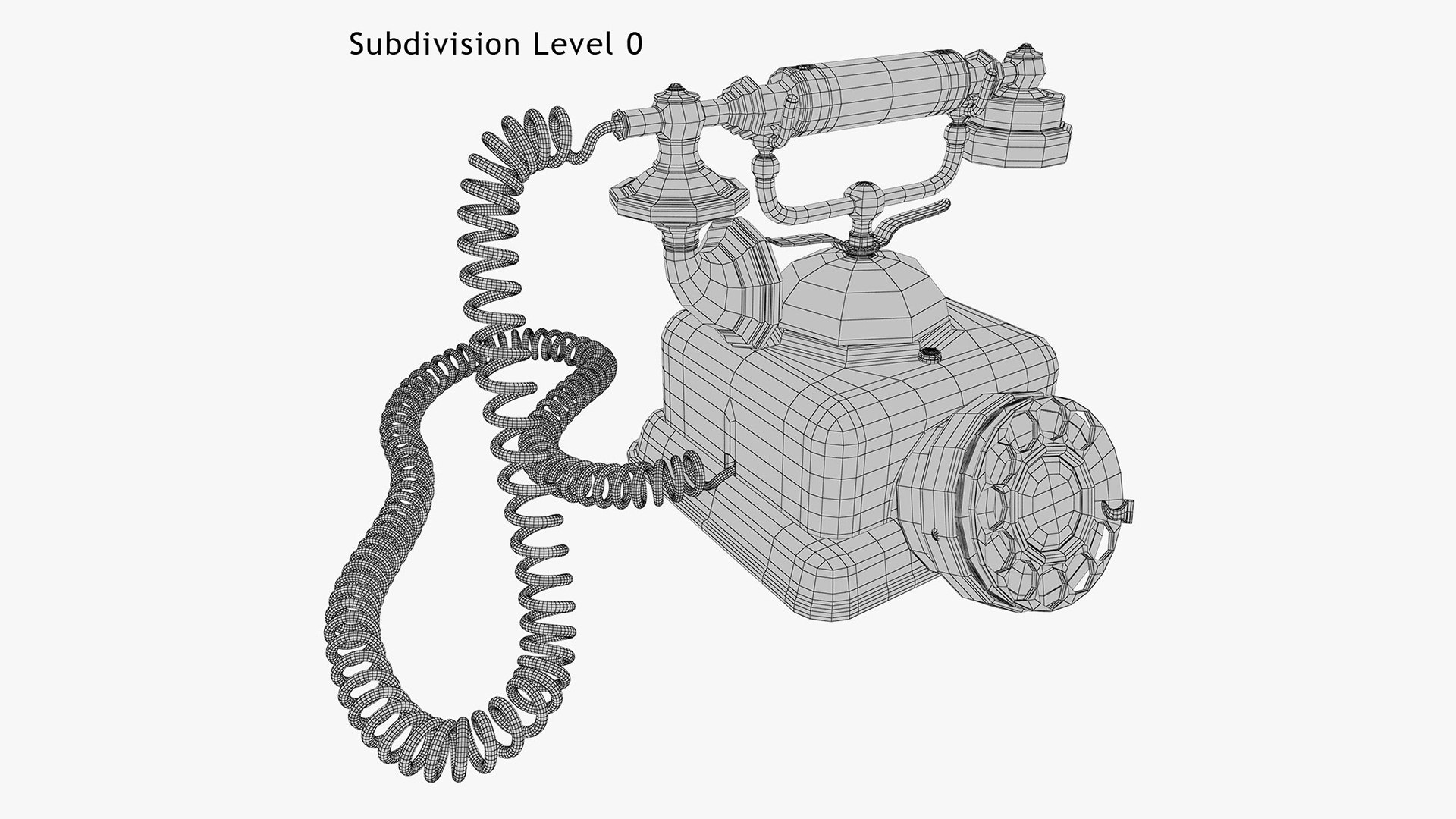 Deteriorated Vintage Telephone Model - TurboSquid 2095240