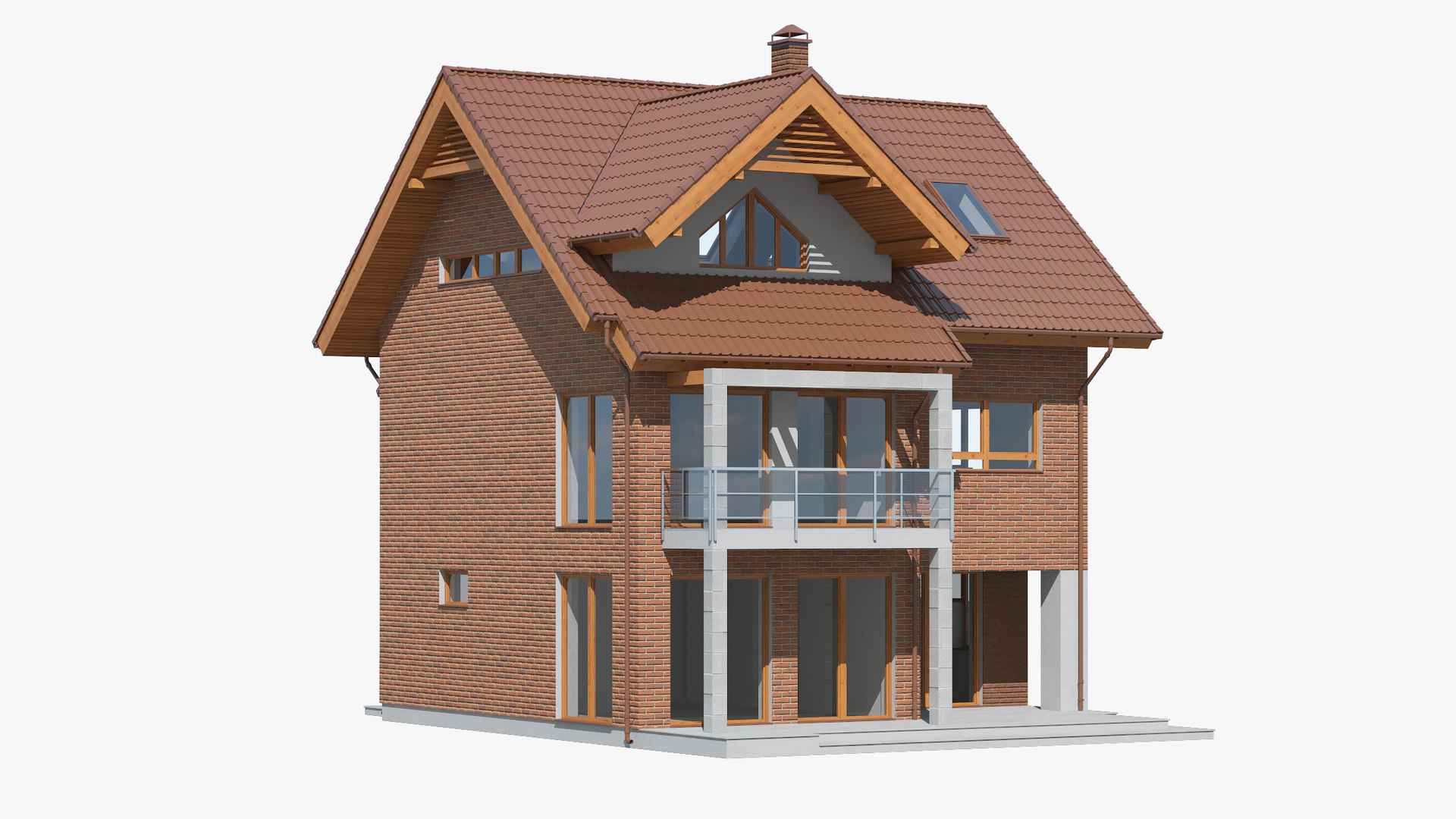 3D Cottage Model - TurboSquid 1316219