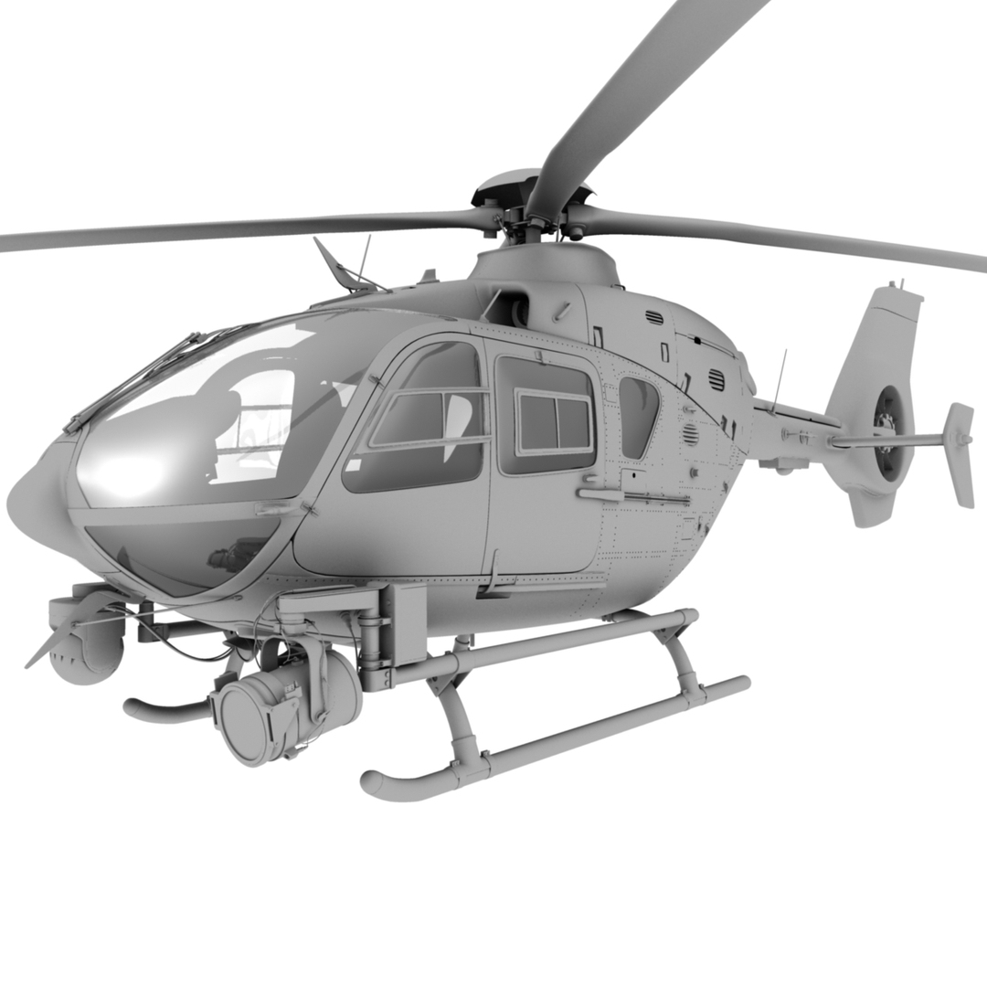 police ec-135 3d model