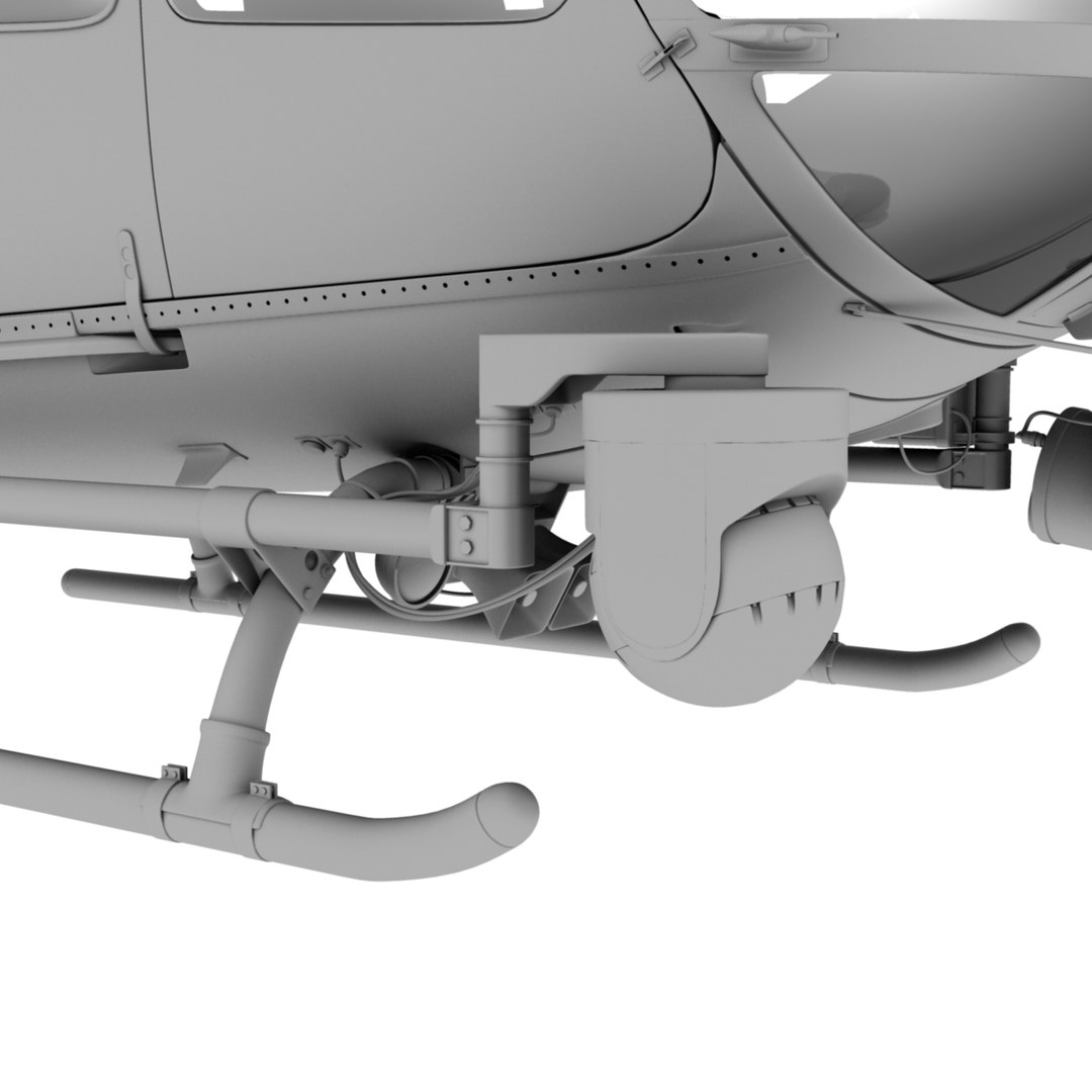Police Ec-135 3d Model