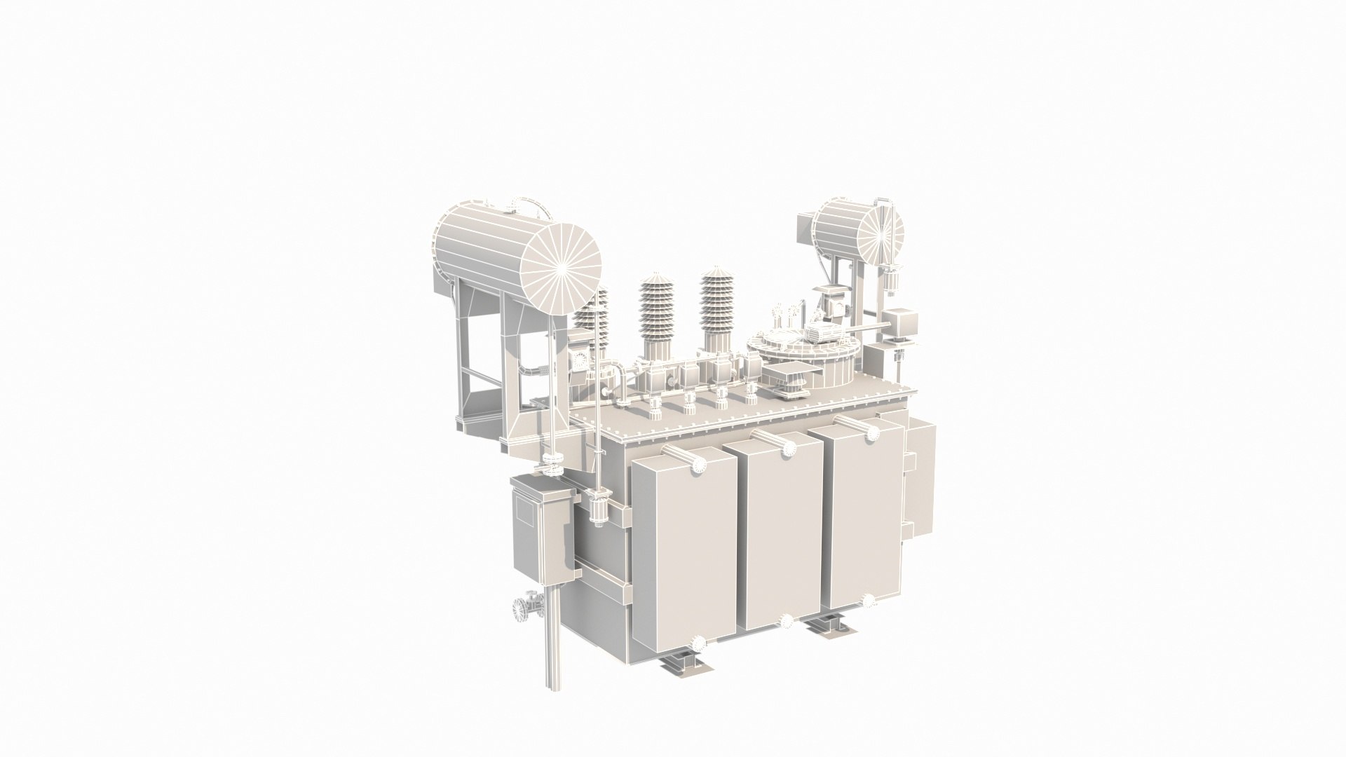 3D Model Power Transformer For Distribution Station 1 - TurboSquid 2313466