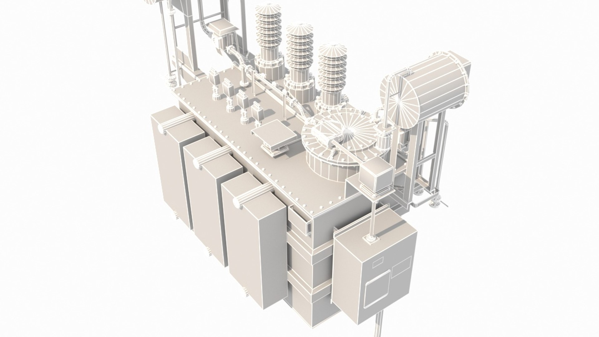 3D Model Power Transformer For Distribution Station 1 - TurboSquid 2313466