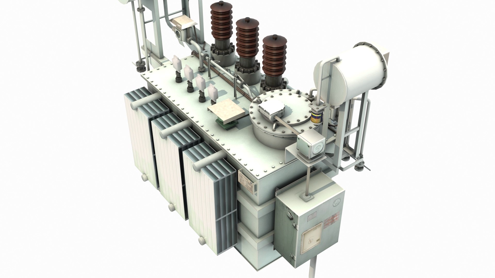 3D Model Power Transformer For Distribution Station 1 - TurboSquid 2313466