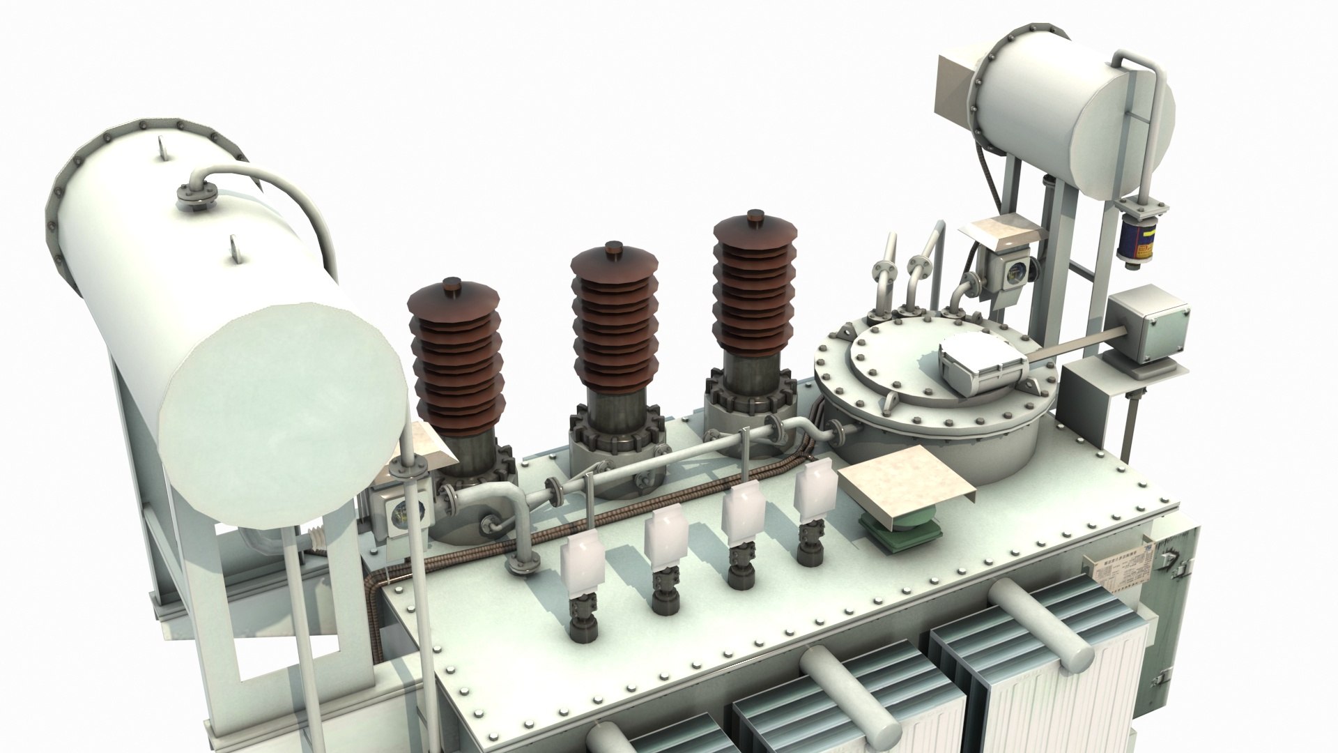 3D Model Power Transformer For Distribution Station 1 - TurboSquid 2313466