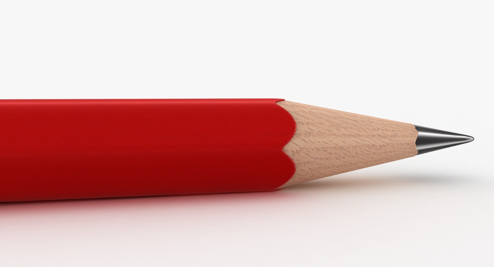 Realistic Red Pencil Small Model - TurboSquid 1167613