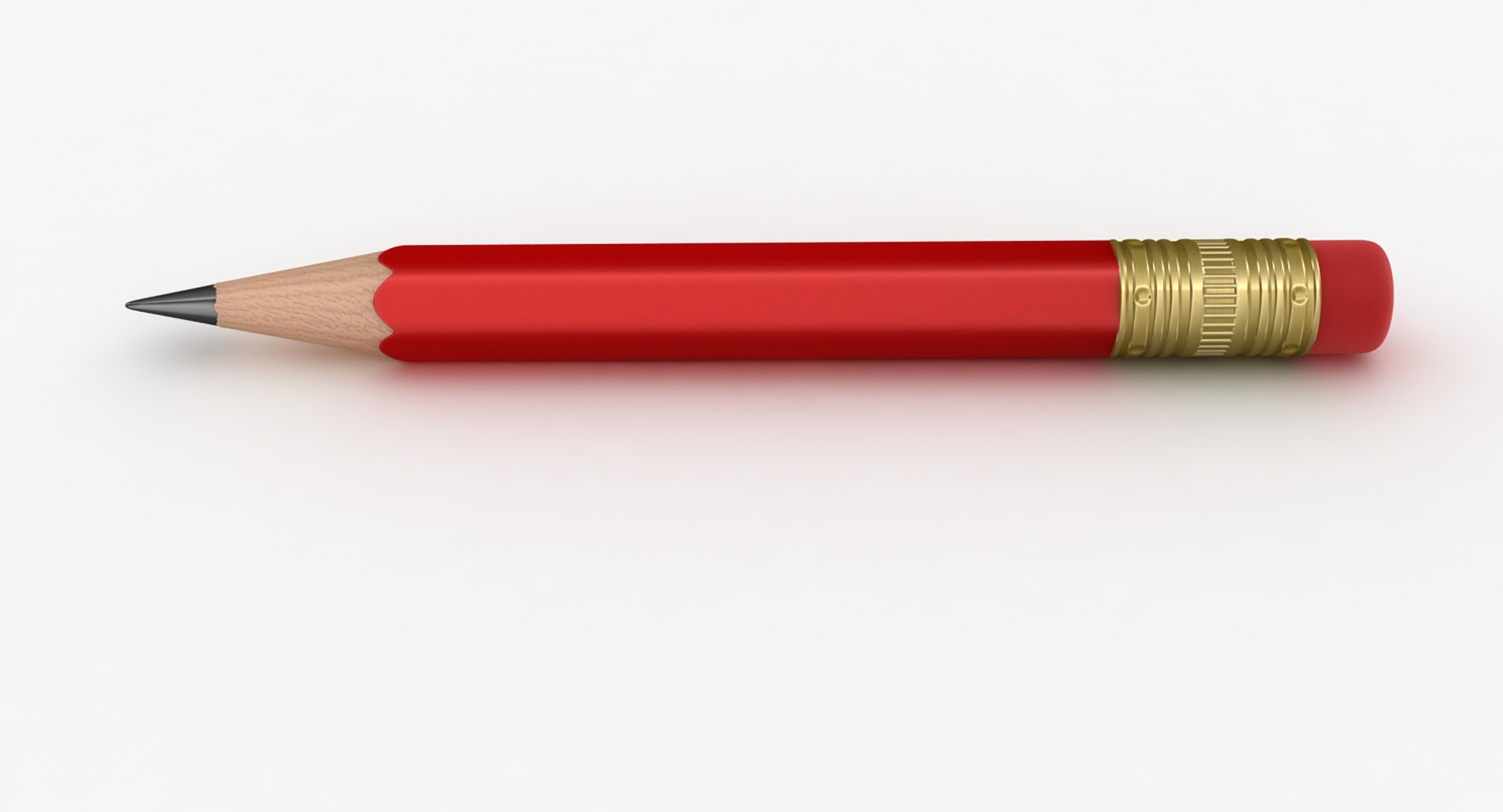 Realistic Red Pencil Small Model - TurboSquid 1167613
