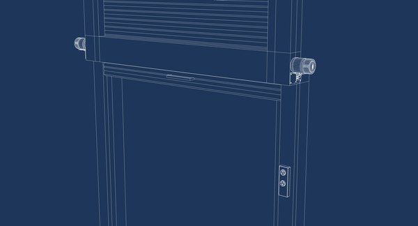 Industrial electric rolo door 3D - TurboSquid 1212605