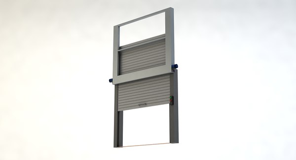 Industrial electric rolo door 3D - TurboSquid 1212605
