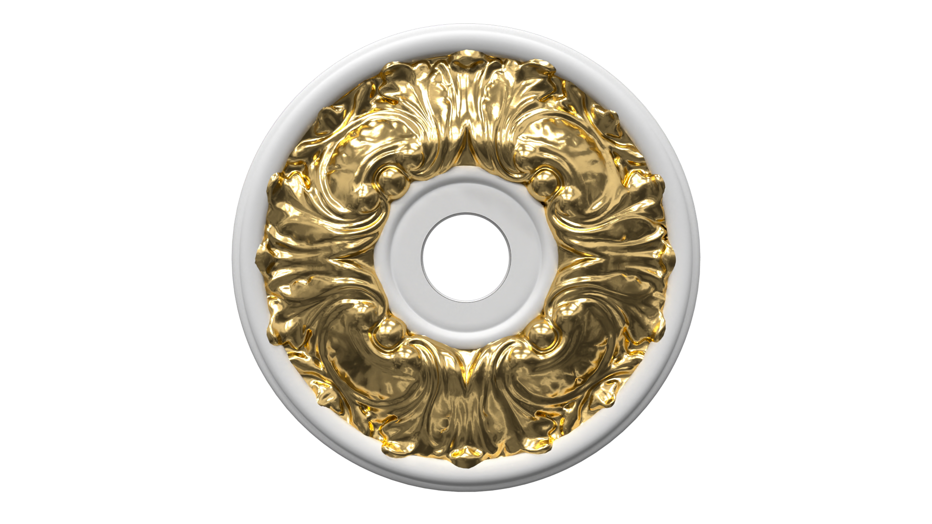 3D Model Ceiling Sockets Gypsum Plaster DR14 - TurboSquid 2024393