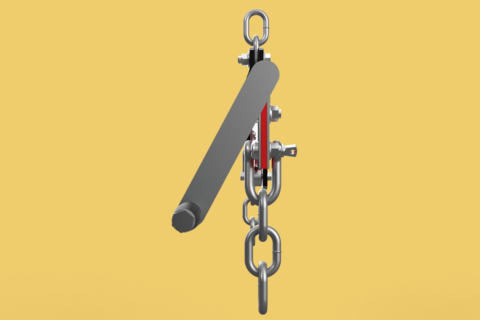 ENGINE HOIST LIFT CRANE BALANCER ENGINE LOAD LEVELER CHAINS HOOK 3D ...