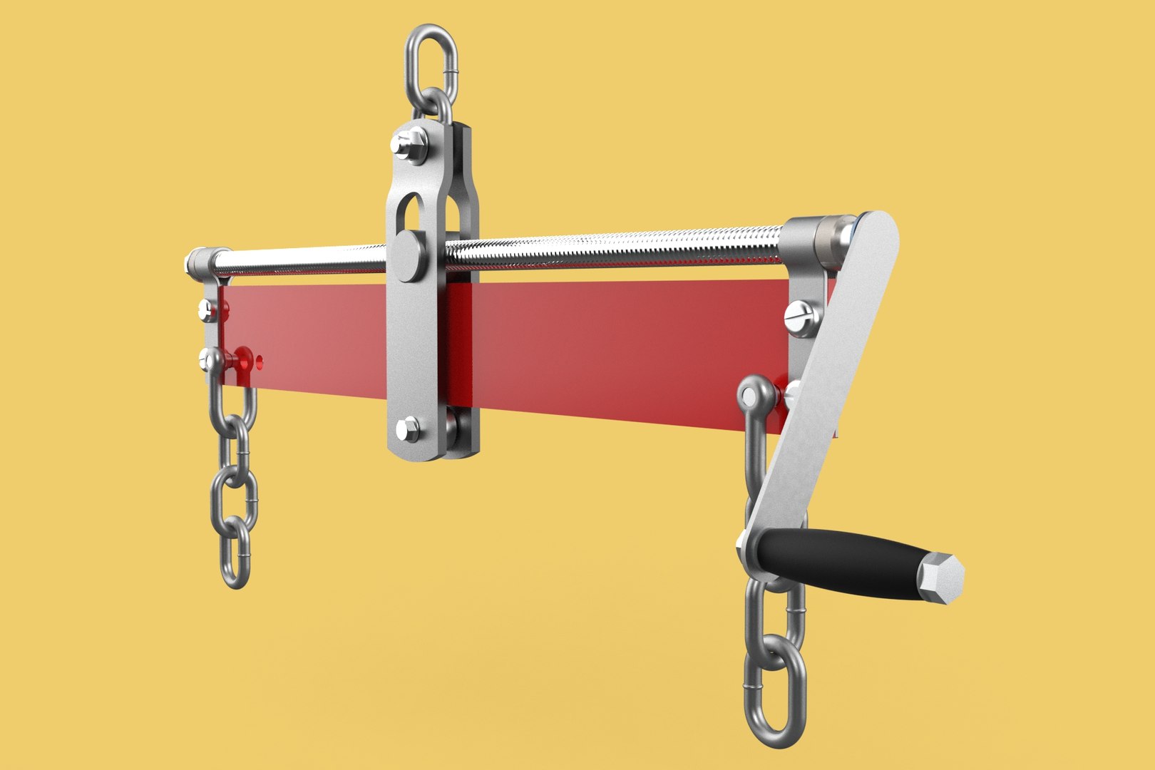 ENGINE HOIST LIFT CRANE BALANCER ENGINE LOAD LEVELER CHAINS HOOK 3D ...